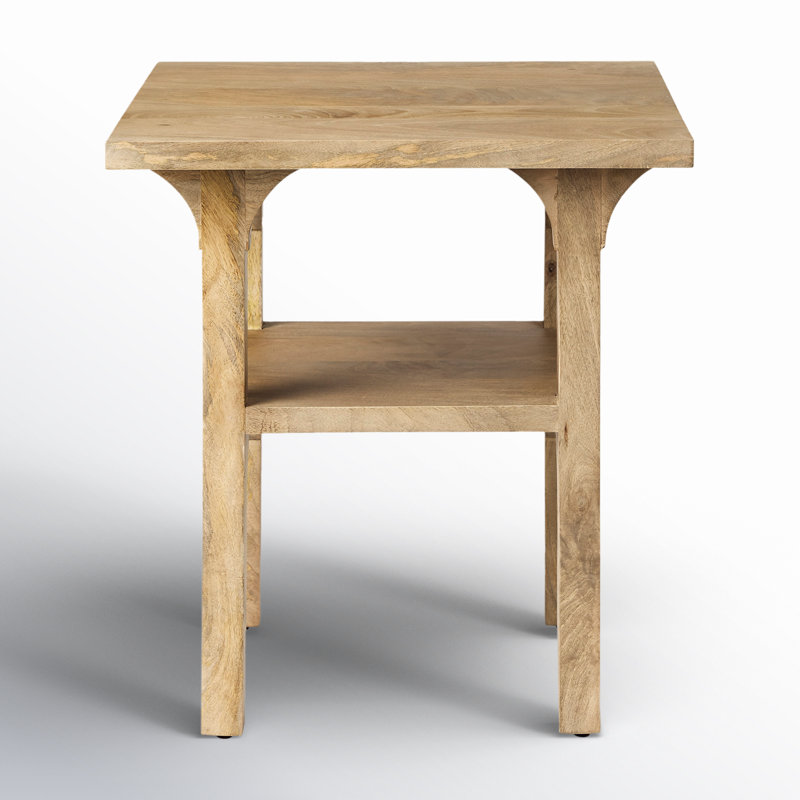 Birch Lane™ Colmont Solid Wood End Table with Storage | Wayfair